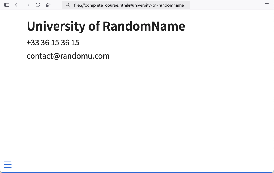 Using personnalised template • squash